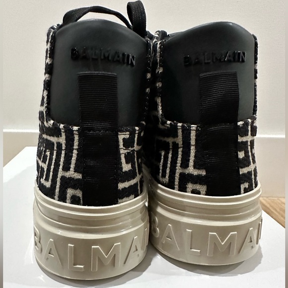 Balmain | Shoes | Balmain 0 Authentic Court Monogram Sneakers | Poshmark